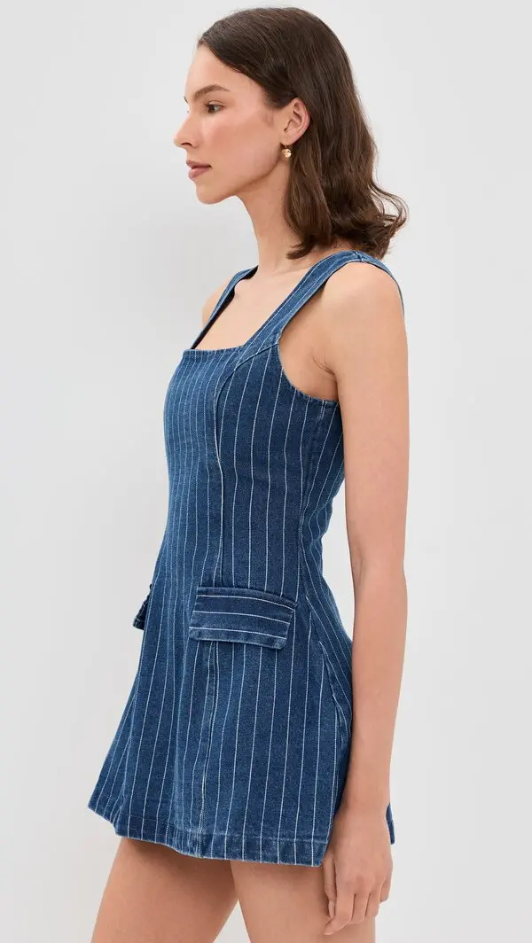 Line & Dot Monah Denim Mini Dress