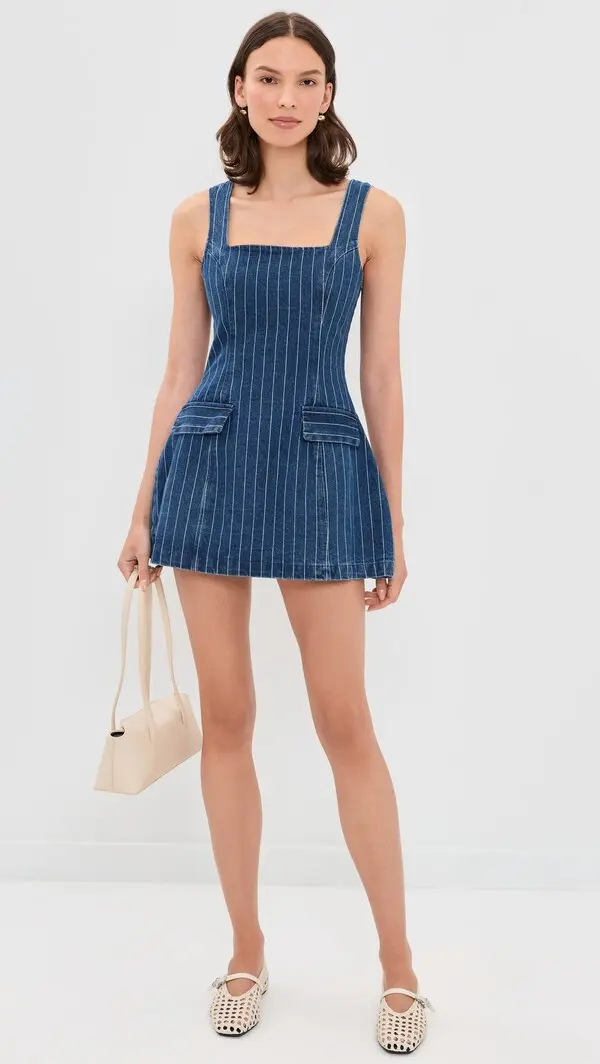 Line & Dot Monah Denim Mini Dress