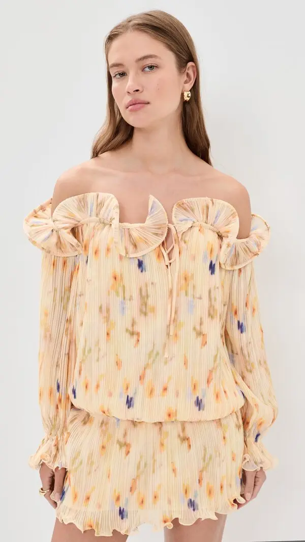 Line & Dot Potpourri Mini Dress