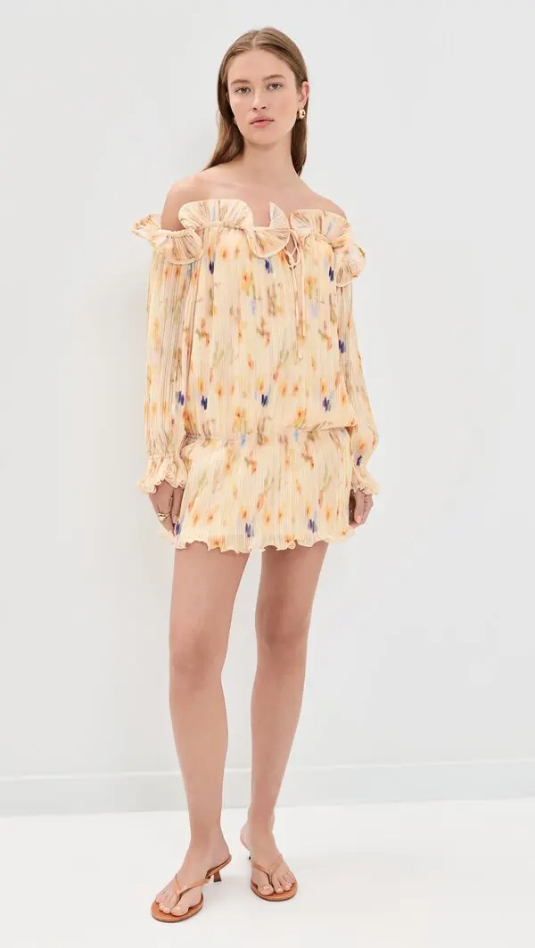 Line & Dot Potpourri Mini Dress