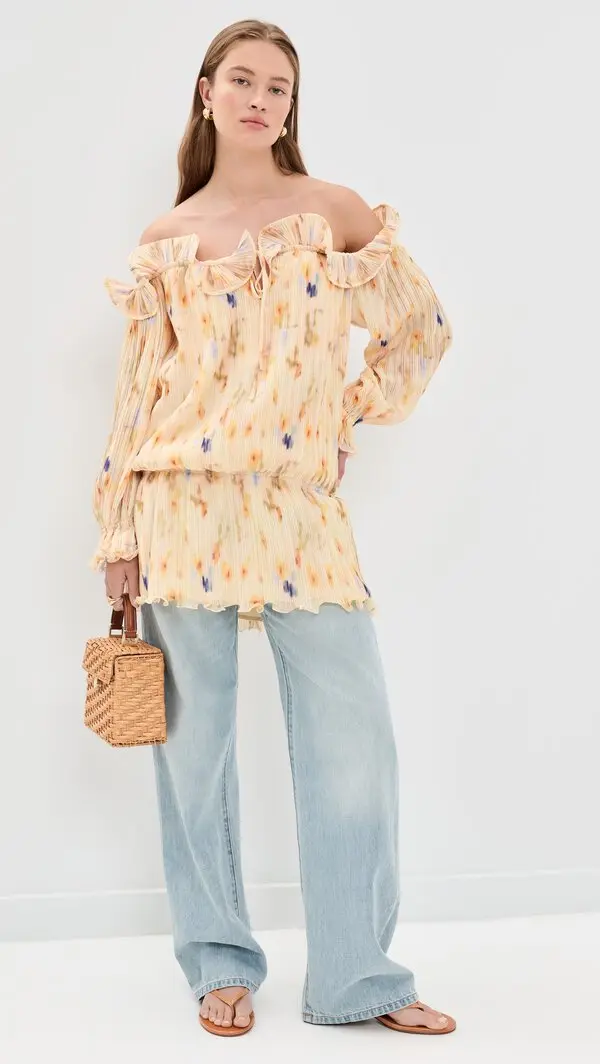 Line & Dot Potpourri Mini Dress