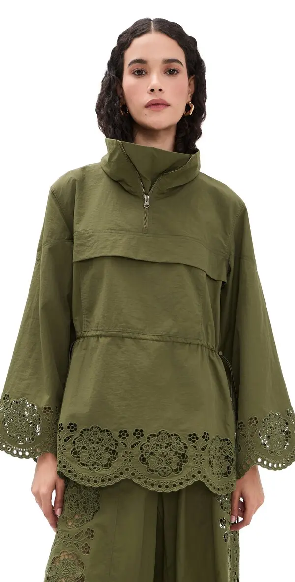 Sea Vittoria Eyelet Jacket - Olive