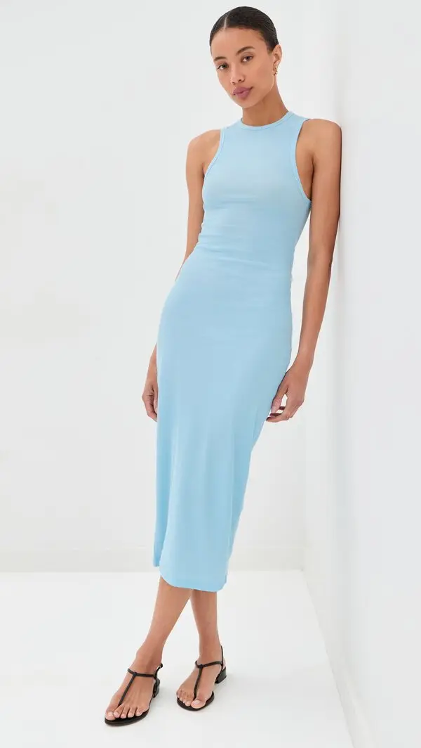 Wardrobe.NYC Ribbed Racer Dress