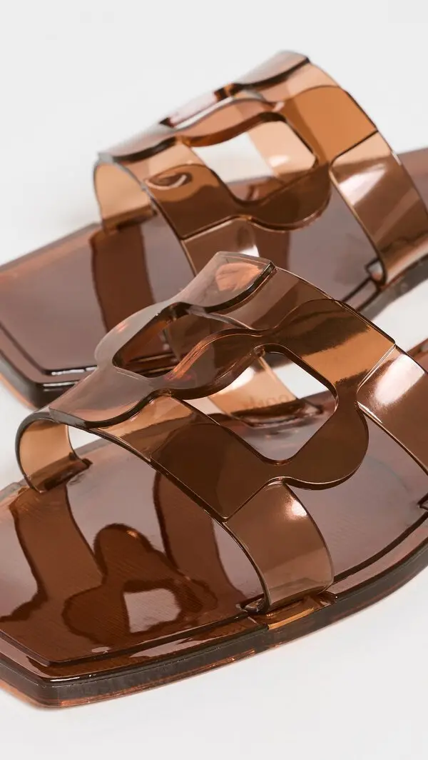 Simkhai Monogram Jelly Flat Slides