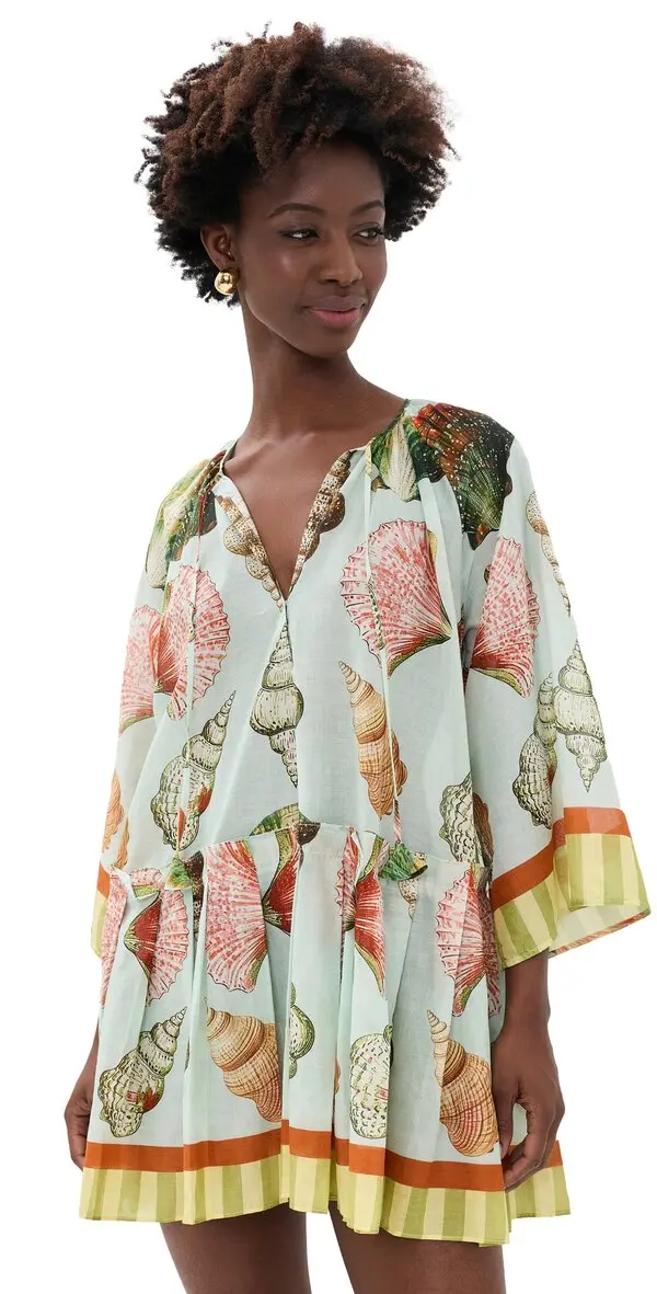 Hunter Bell Villa Cover Up Dress - Somers Shell Mint