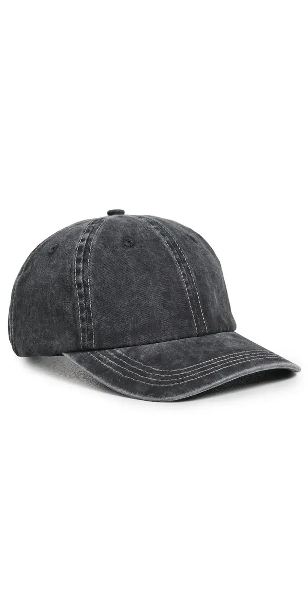 CORRIDOR Garment Washed Baseball Cap - Black