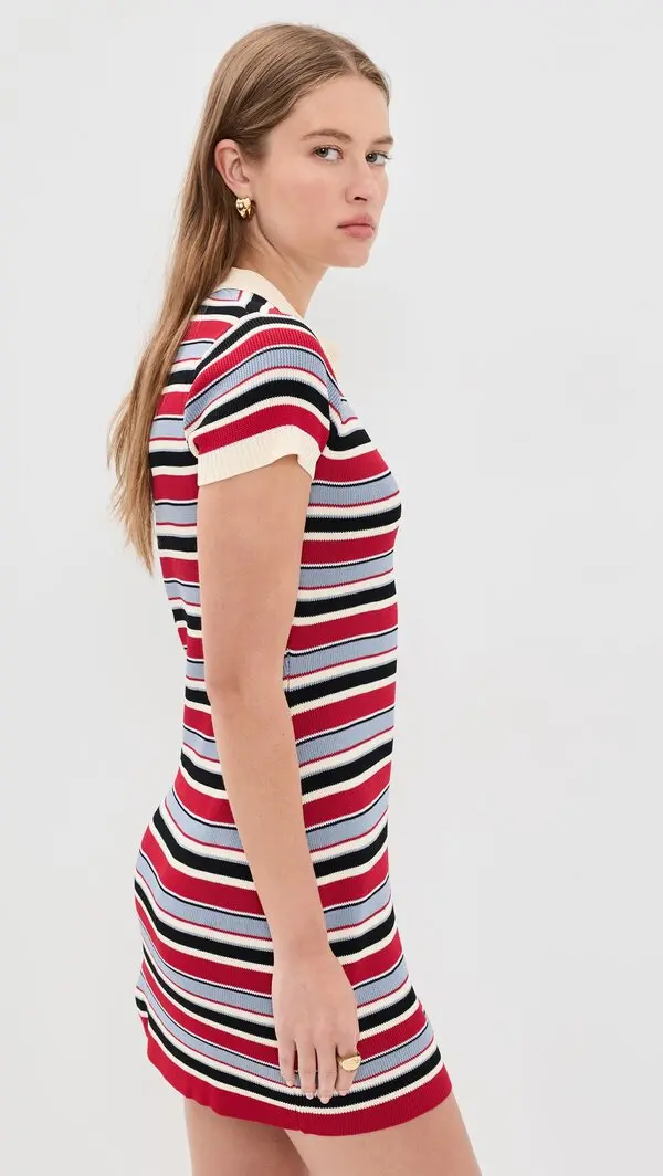 ROWING BLAZERS Knit Polo Mini Dress
