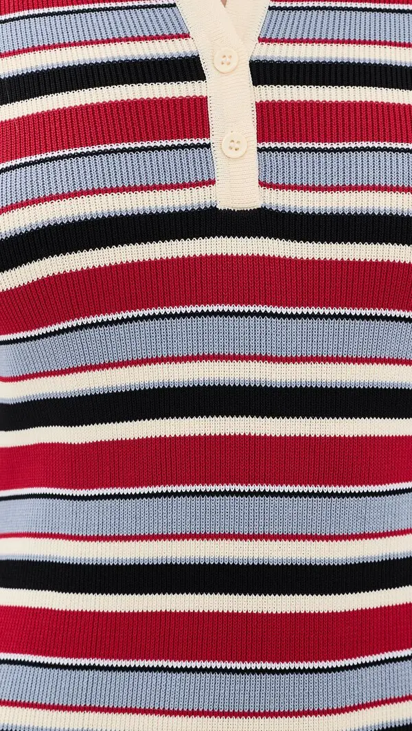 ROWING BLAZERS Knit Polo Mini Dress