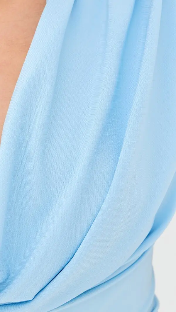 Wardrobe.NYC Matte Draped Mini Dress