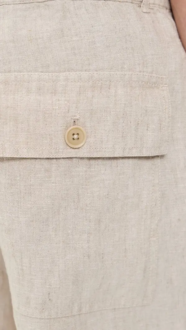 ALEX MILL Pull On Field Shorts In Linen 19