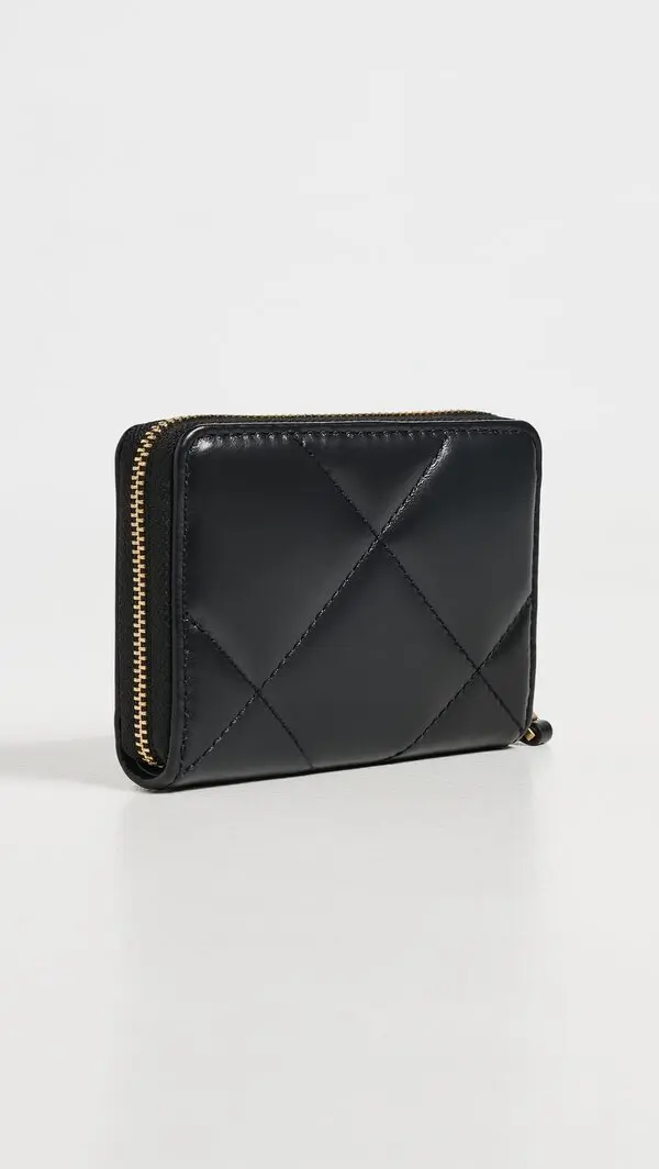 Tory Burch Kira Diamond Quilt Small Zip Around Wallet