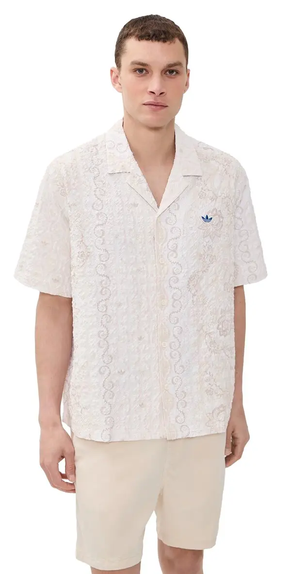 Adidas Printed Seersucker Resort Shirt
