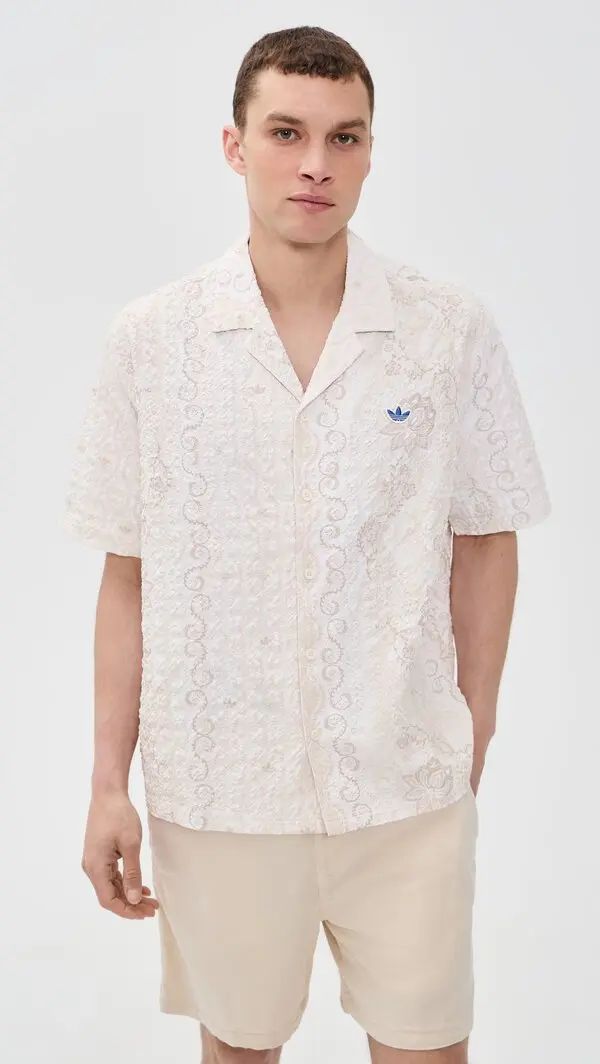 Adidas Printed Seersucker Resort Shirt