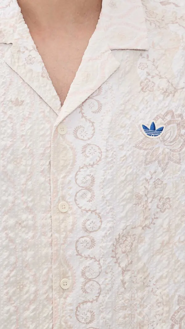 Adidas Printed Seersucker Resort Shirt