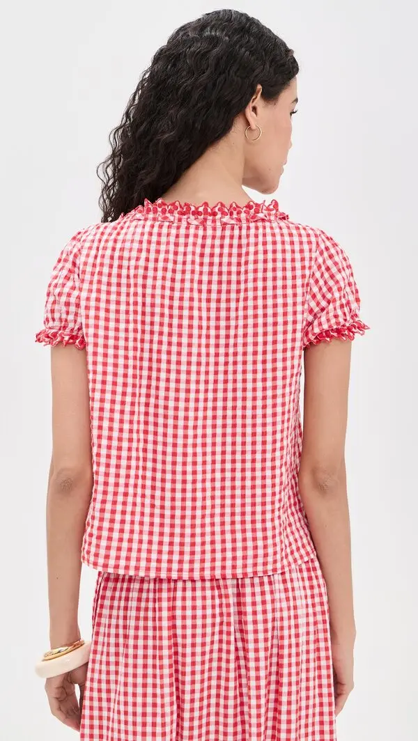 Splendid Gigi Gingham Top
