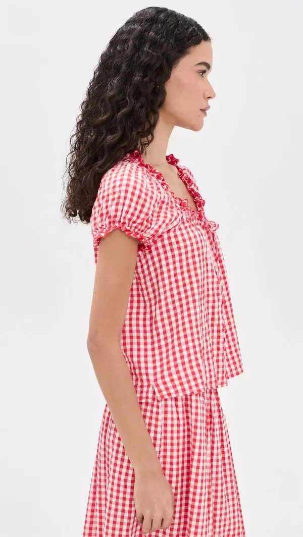 Splendid Gigi Gingham Top