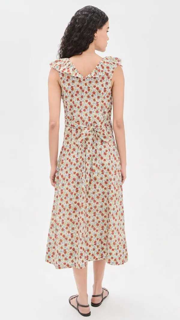 Sea Viera Print Midi Dress