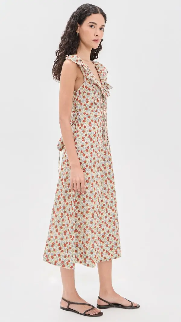 Sea Viera Print Midi Dress