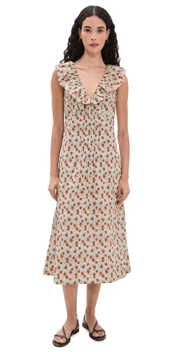 Sea Viera Print Midi Dress - Multi