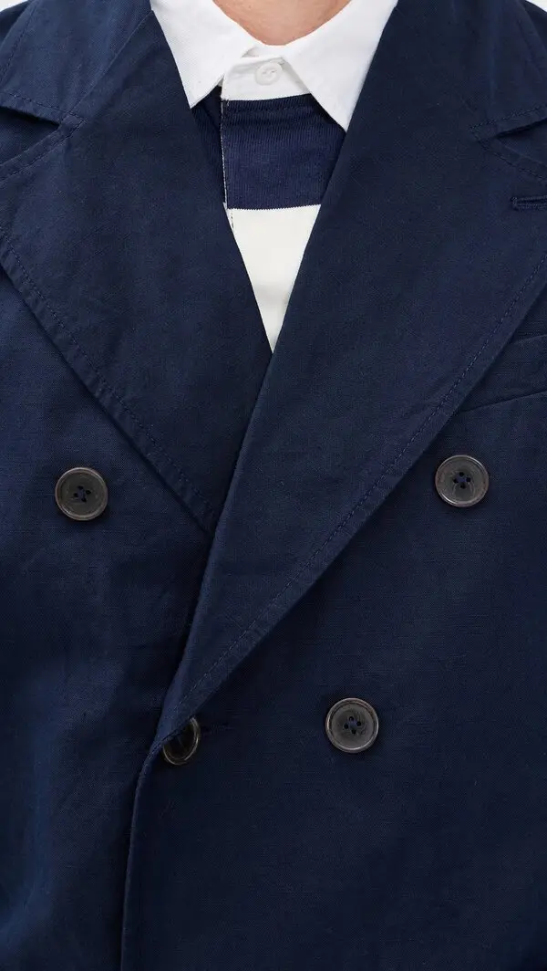 Universal Works Manor Double Breasted Linen Jacket