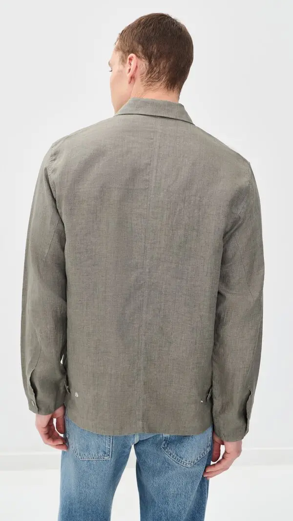 Rag & Bone Calder Linen Workwear Jacket