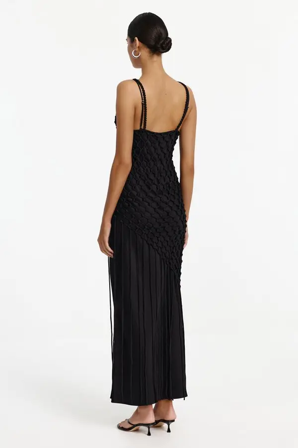 Significant Other Oceane Maxi Dress With Macramé Overlay