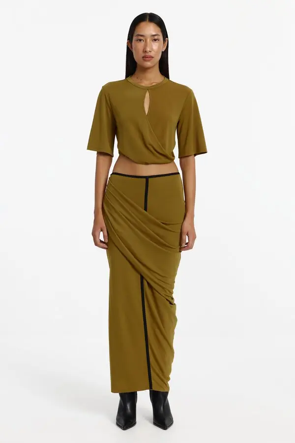 Significant Other Jolie Maxi Skirt - Mossgold