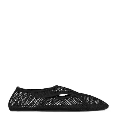 Alaïa Flat Slippers - Black