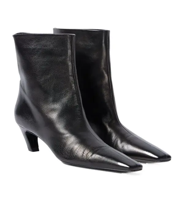 Khaite Arizona Square-toe Ankle Boots - Black