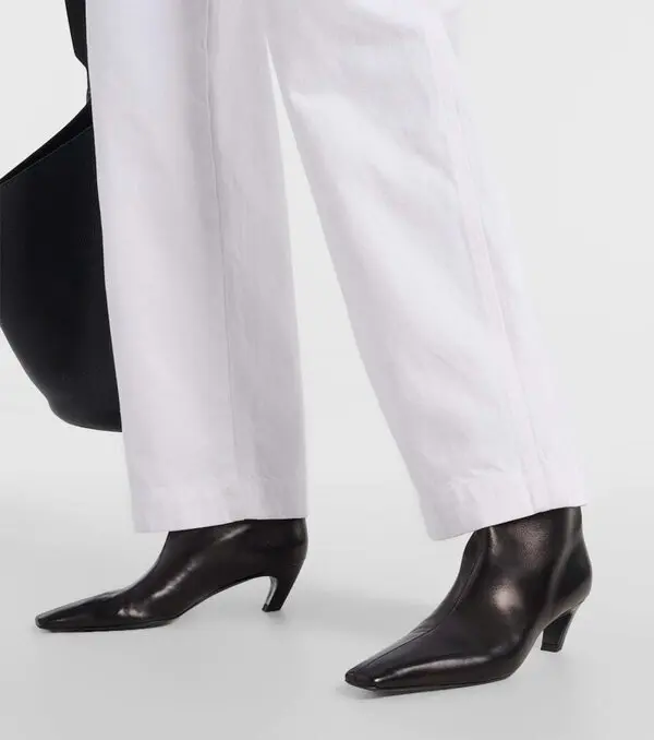 Khaite Arizona Square-toe Ankle Boots