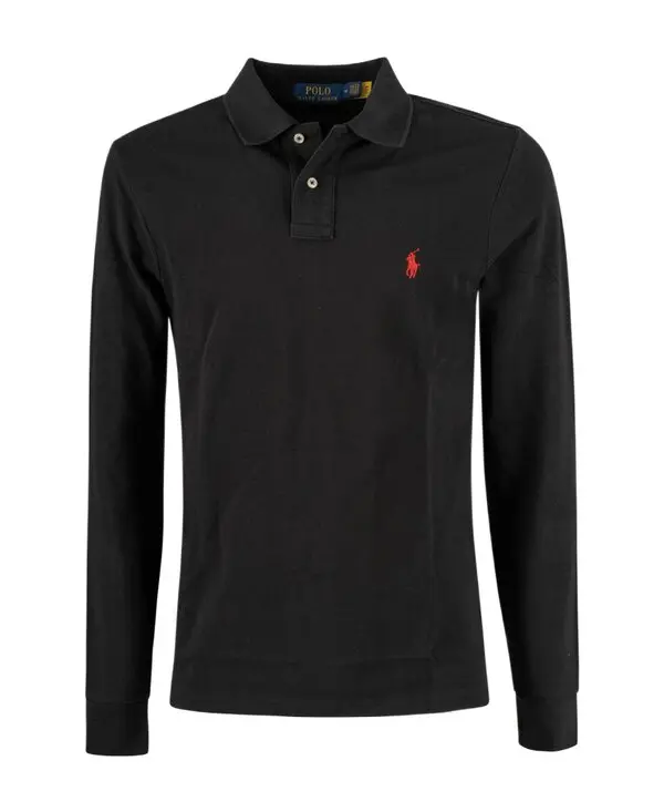 Polo Ralph Lauren Pony Embroidered Long-sleeved Polo Shirt