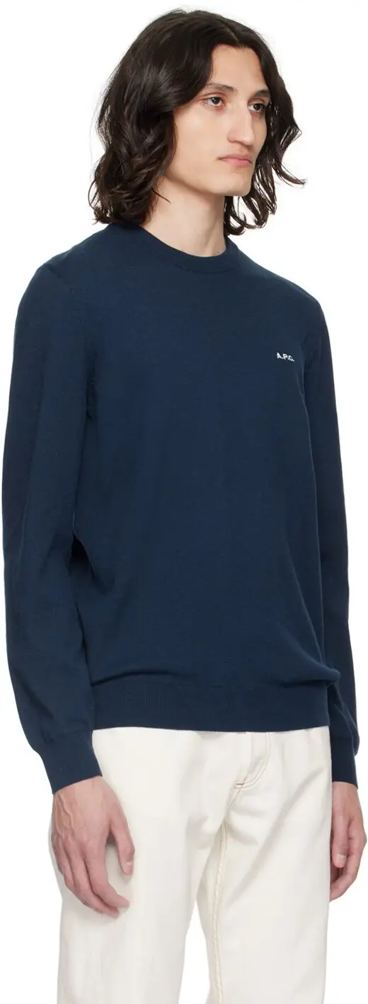 A.p.c. Logo Embroidered Crewneck Jumper