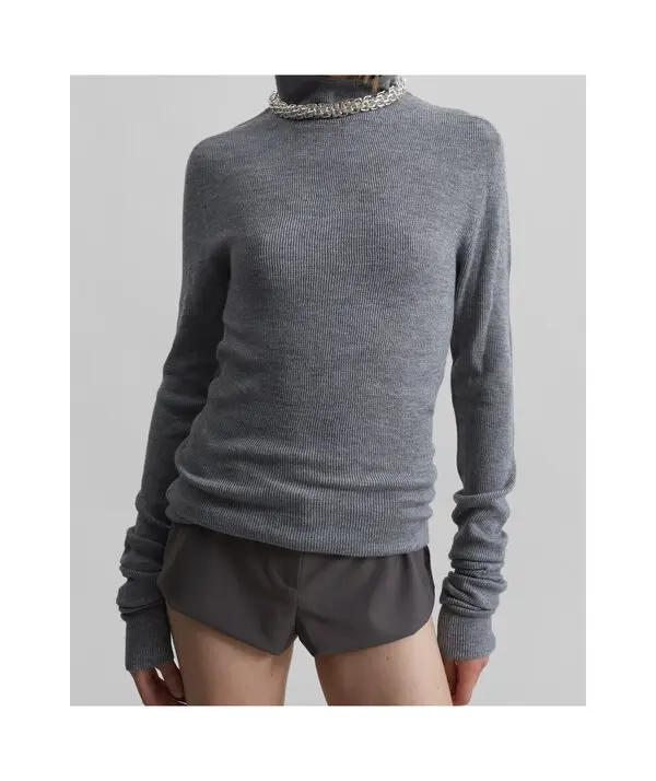 THE FRANKIE SHOP Danae Hooded Knit Top