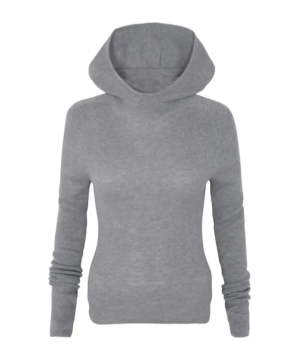 THE FRANKIE SHOP Danae Hooded Knit Top