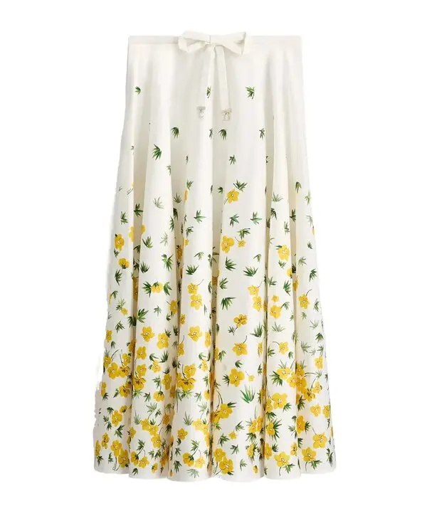 Dior Mid-length Flared Skirt With Belt - No