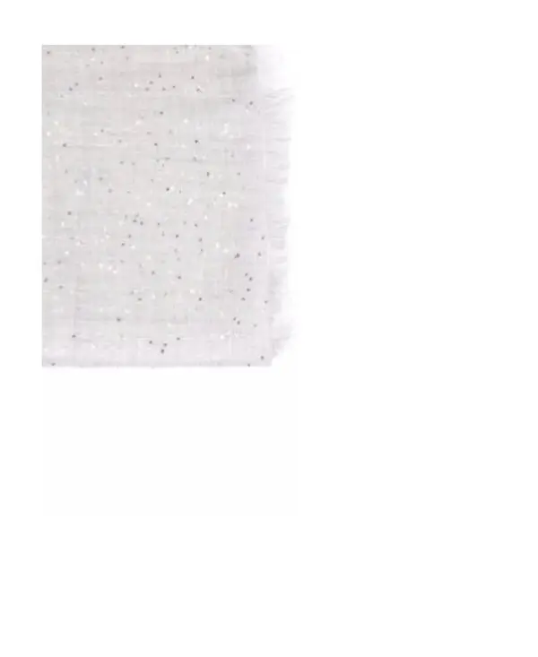 Brunello Cucinelli Glitter Embellished Frayed-edge Scarf