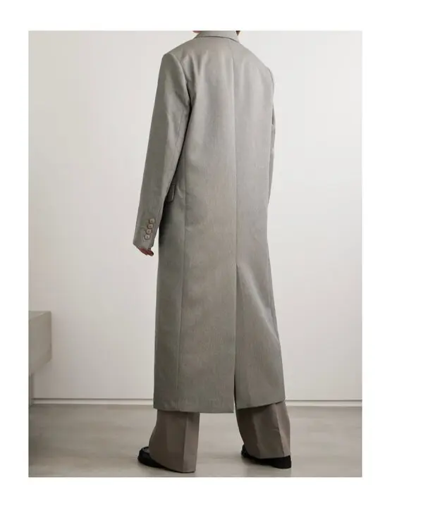 THE FRANKIE SHOP Jane Double-breasted Twill Coat