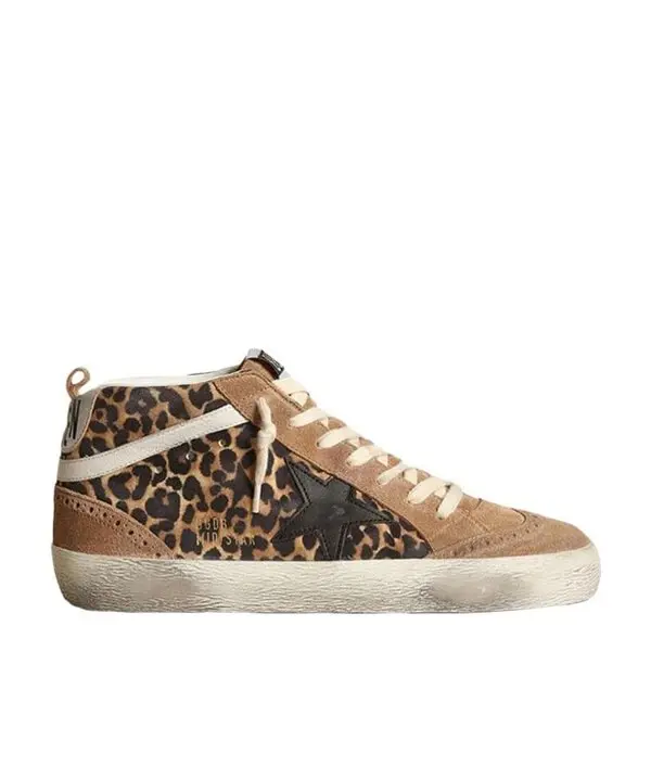 GOLDEN GOOSE Mid Star High-top Sneakers - Nude