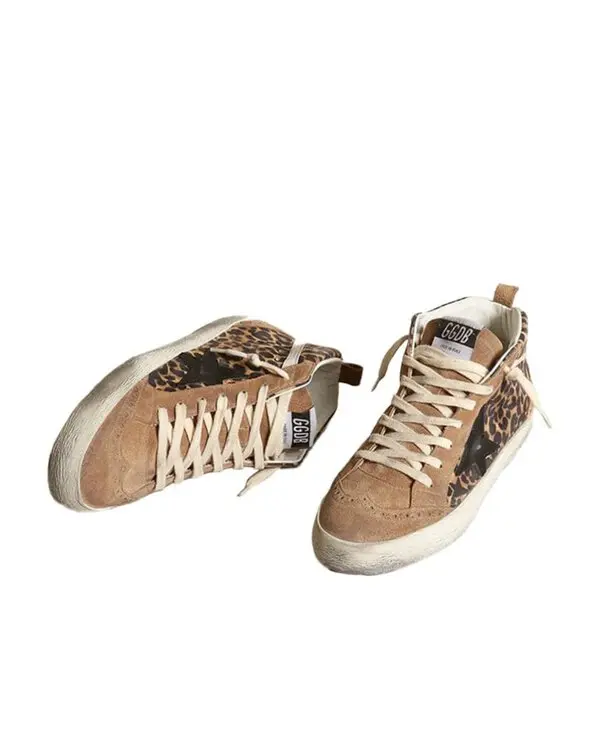 GOLDEN GOOSE Mid Star High-top Sneakers - Nude
