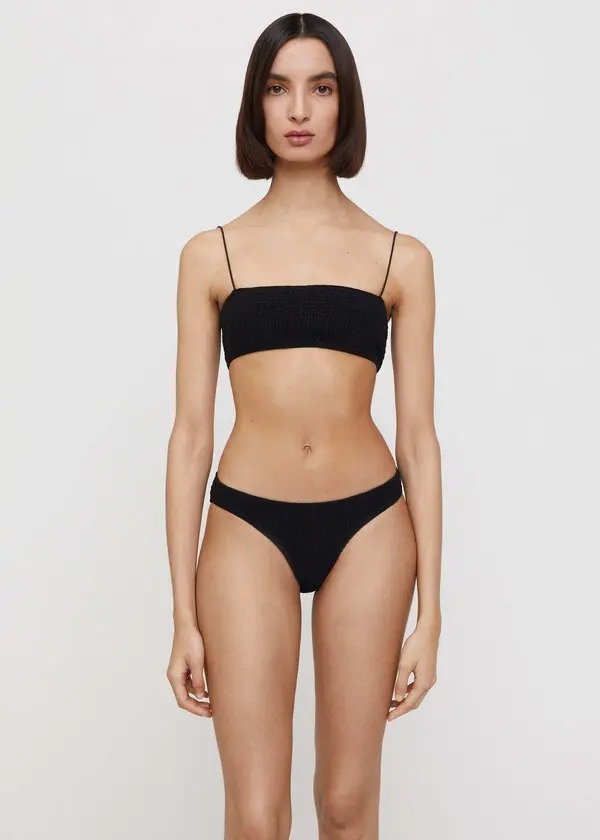 TOTEME Smocked-finish Bikini Bottoms