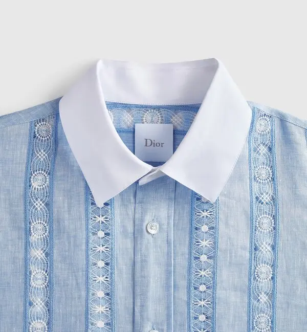 Dior Dioriviera Embroidered Cropped Blouse