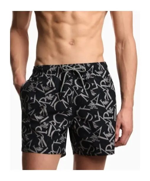 Emporio Armani Straight-leg Printed Swim Shorts