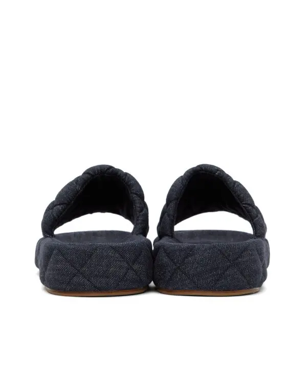 Bottega Veneta Quilted Flat Slippers