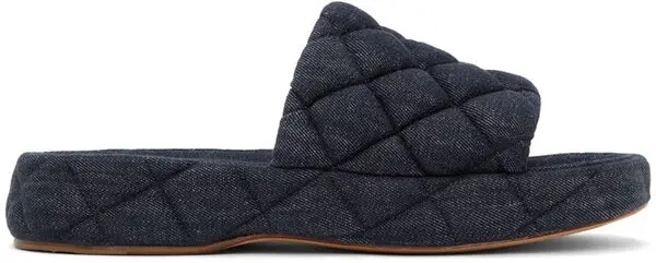 Bottega Veneta Quilted Flat Slippers