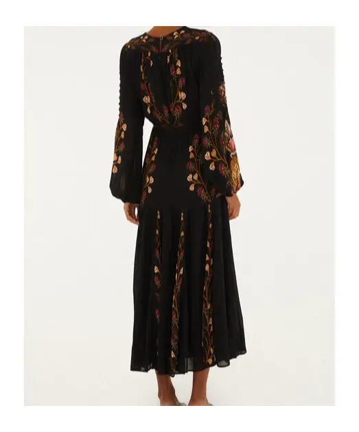 Farm Rio Floral Tie Maxi Dress