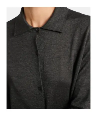 THE ROW Knitted Cashmere And Silk Shirt