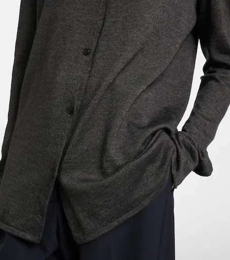 THE ROW Knitted Cashmere And Silk Shirt
