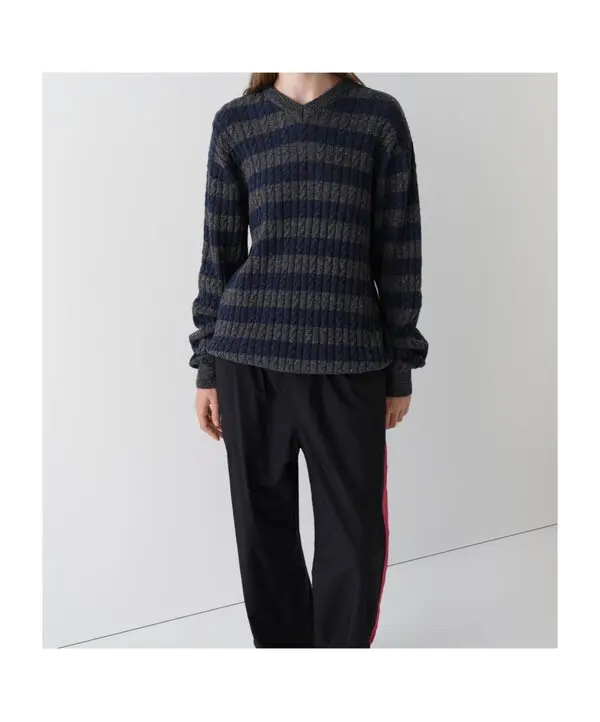 Gimaguas Martin Striped Cable-knit Jumper