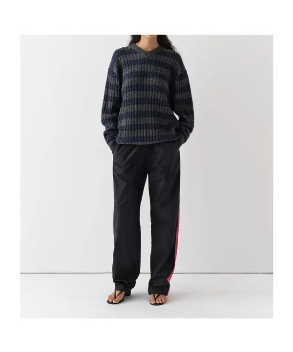 Gimaguas Martin Striped Cable-knit Jumper