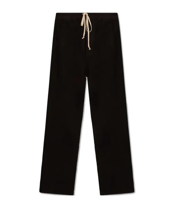 Rick Owens Straight-leg Jersey Trousers - Black